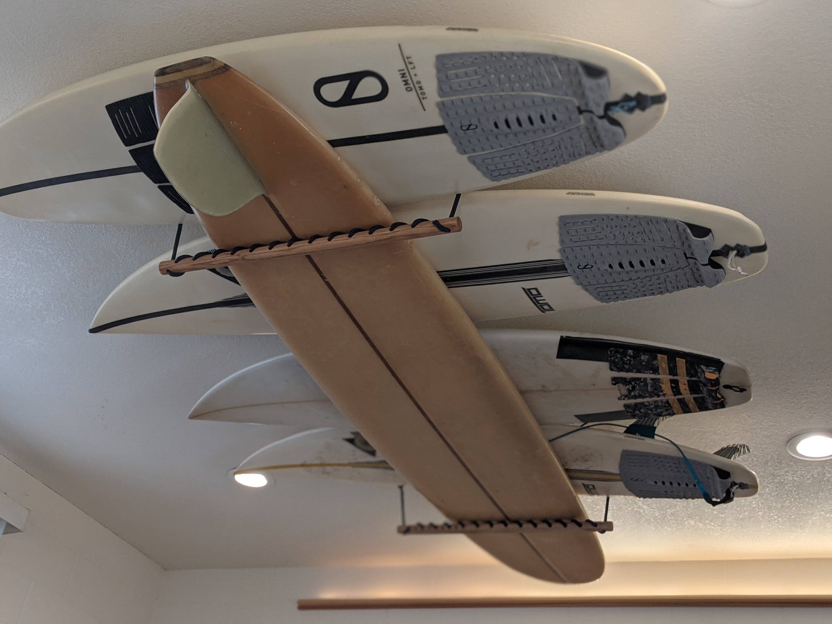Ceiling Mount Surfboard Rack / Hostel Surfboard Rack / Hotel Surfboard ...